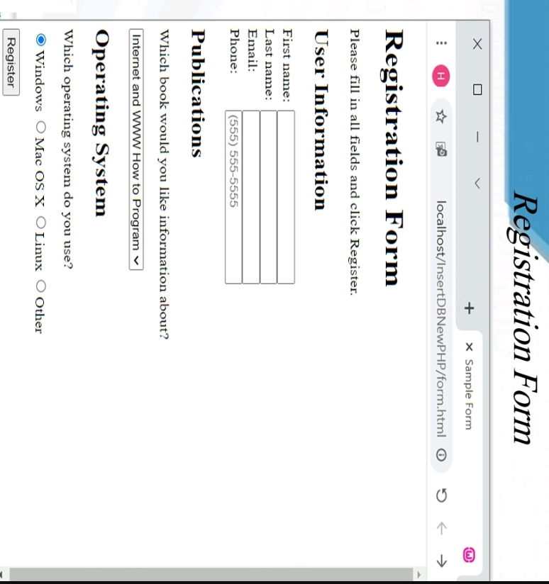 Solved Write html/css/JS/PHP code to develop a form like | Chegg.com Solved Write html/css/JS/PHP code to develop a form like | Chegg.com