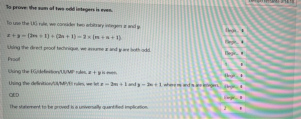 Solved To prove: the sum of two odd integers is even. To use | Chegg.com