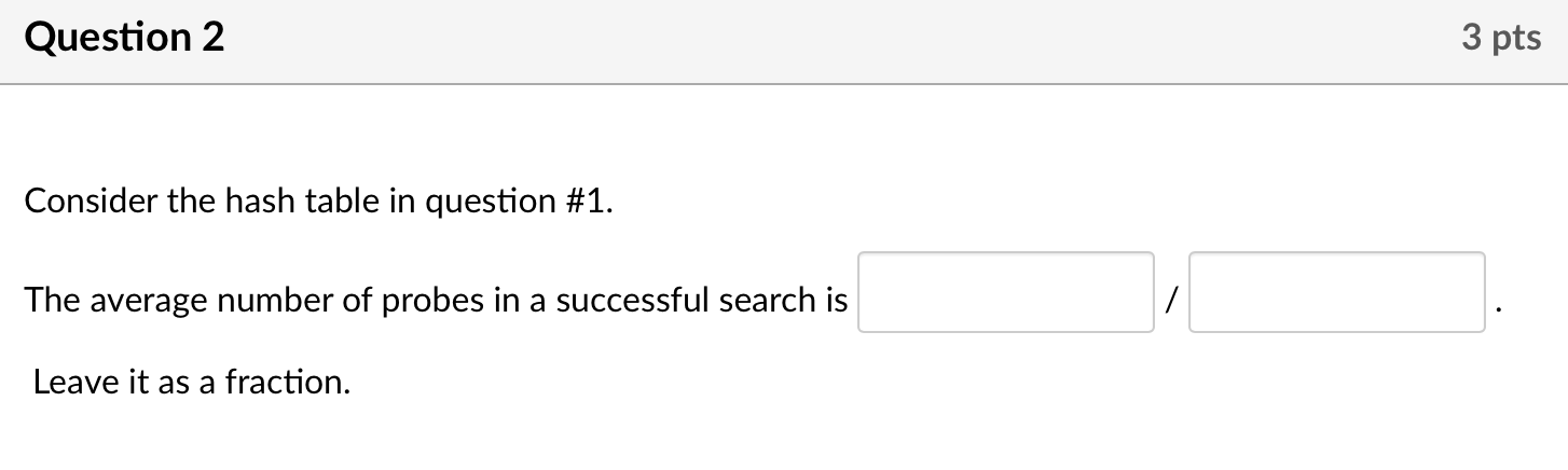 Solved Question 1 4 pts Data Item: 20, 13, 73, 43, 11, 21, | Chegg.com