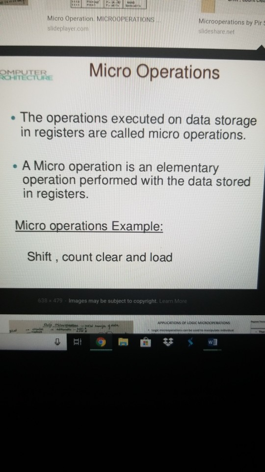 Solved Micro Operation. MICROOPERATIONS slideplayer.com | Chegg.com