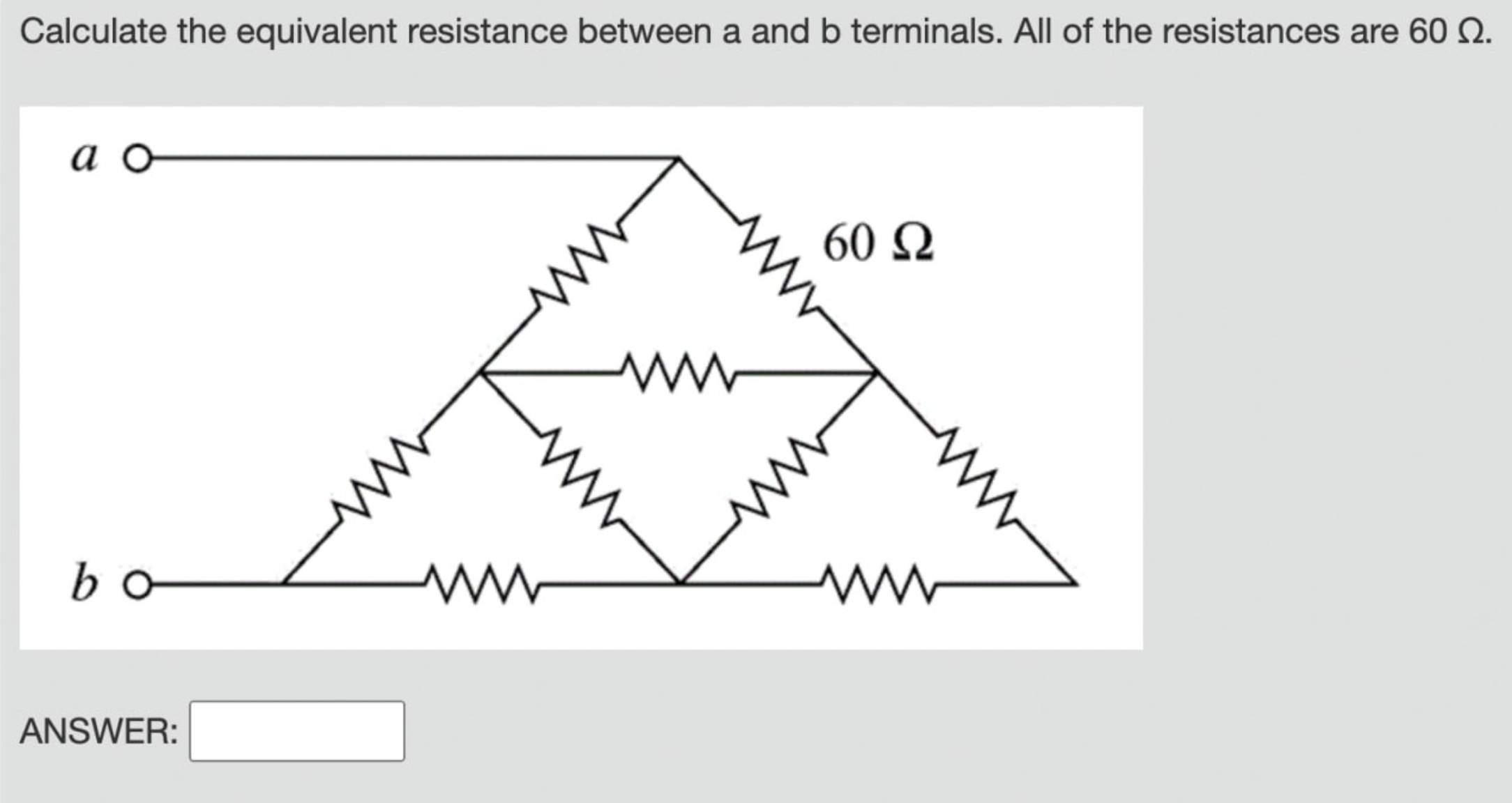 Solved Calculate the equivalent resistance between a and b | Chegg.com