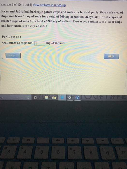Solved Question 3 of 10 (1 point) View problem in a pop-up | Chegg.com