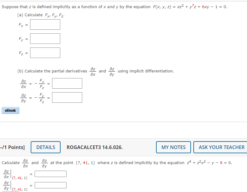 Solved Suppose that z is defined implicitly as a function of | Chegg.com