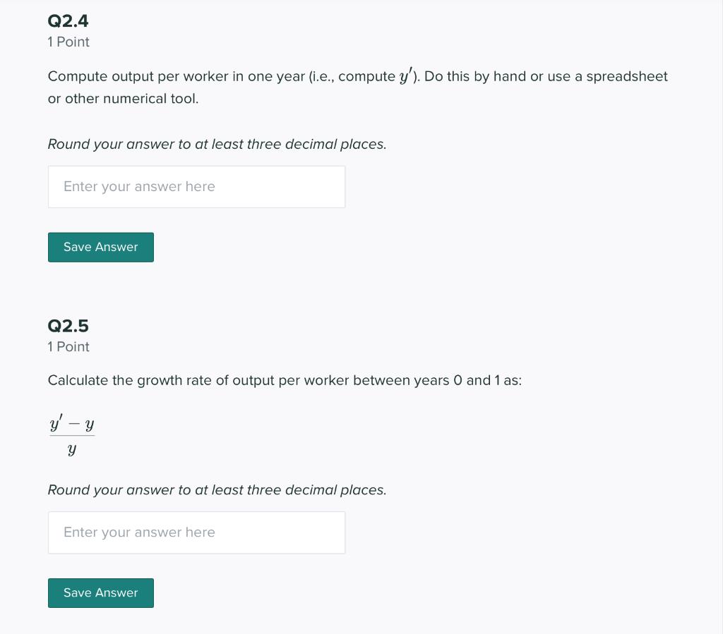 Solved tions Answered Q2 Transitional growth 5 Points | Chegg.com