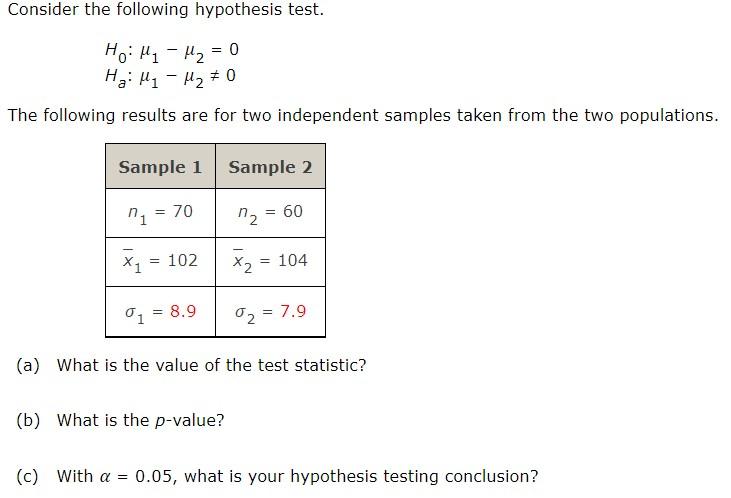 Solved Consider the following hypothesis test. | Chegg.com