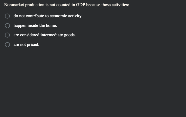 Solved GDP is calculated by: adding the prices of all goods | Chegg.com