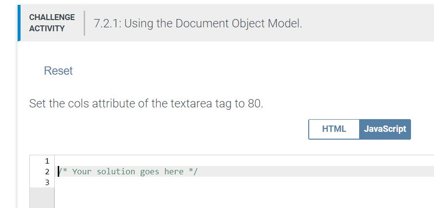 Solved CHALLENGE ACTIVITY 7.2.1: Using the Document Object | Chegg.com