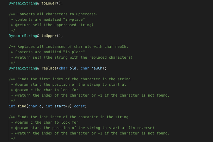 DynamicString class which stores strings * | Chegg.com
