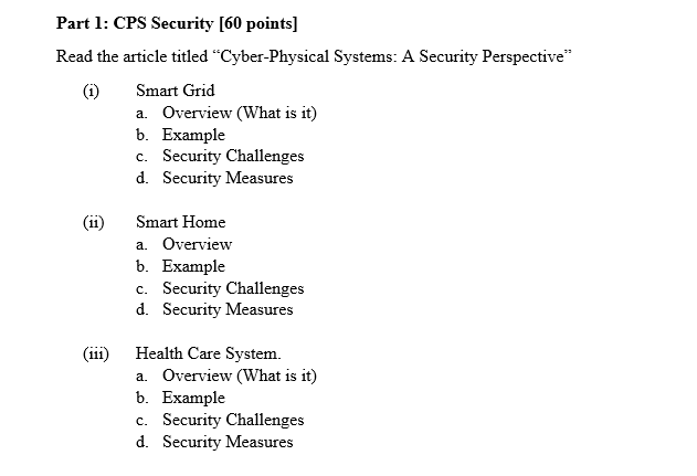 Solved Describe each one and give overview, example, | Chegg.com