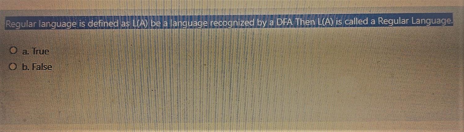 Solved Regular language is defined as LAX be a language | Chegg.com