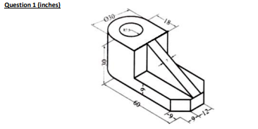 Solved • Draw multiview projection in AutoCAD. • Define the | Chegg.com