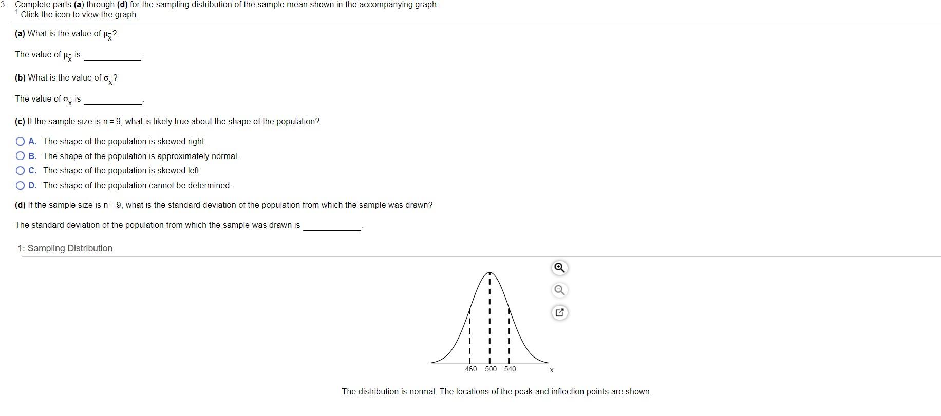 Solved 3. Complete parts (a) through (d) for the sampling | Chegg.com