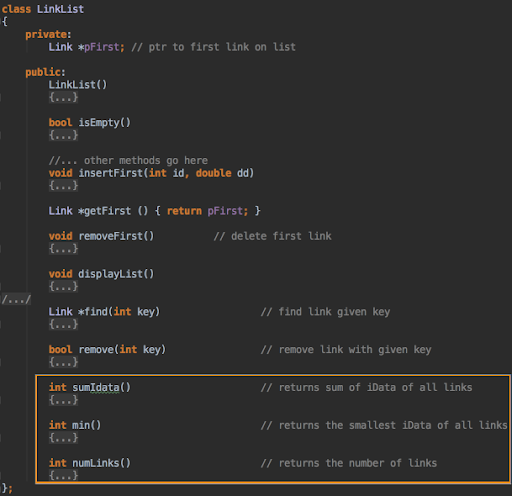 Part 1) Write the Complete Link List (shown on | Chegg.com