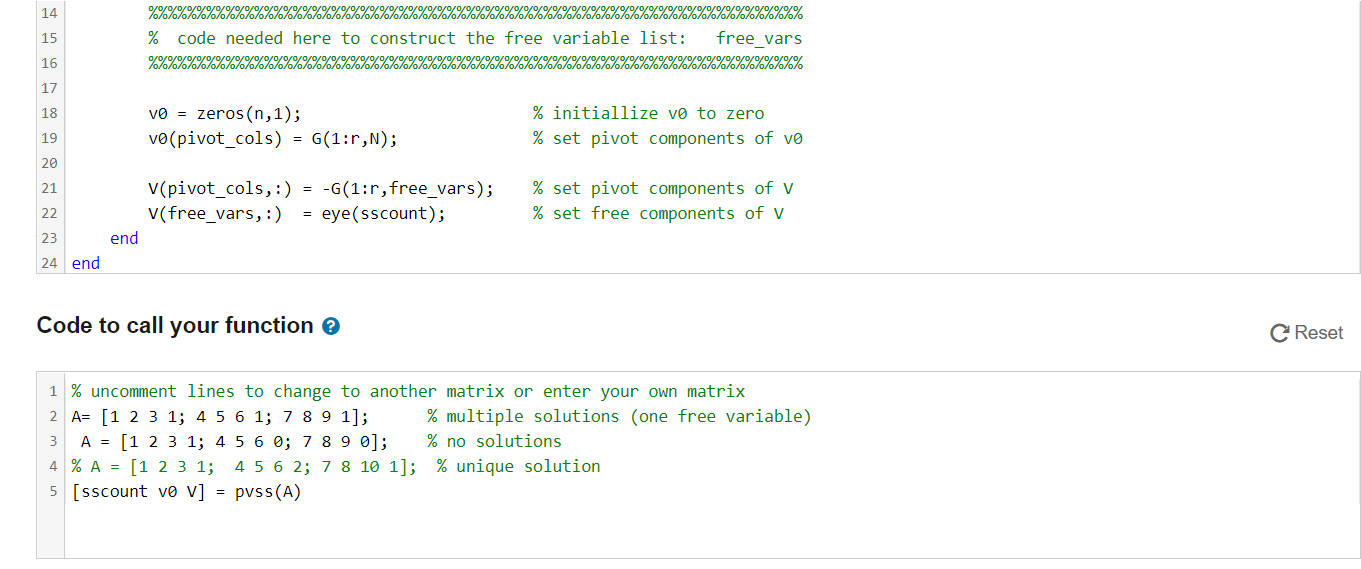 In this problem a MATLAB function is written to | Chegg.com