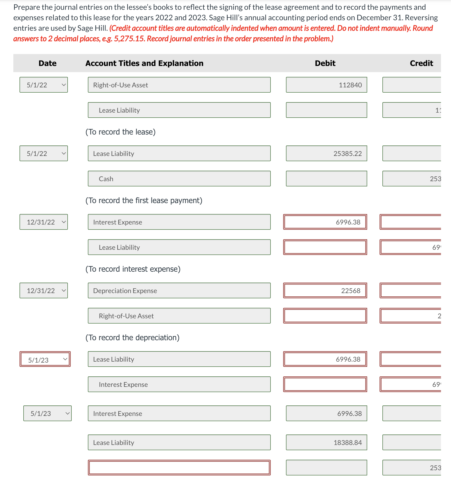 The following facts pertain to a non-cancelable lease | Chegg.com