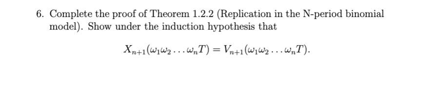 Solved 5. Complete the proof of Theorem 1.2.2 (Replication | Chegg.com