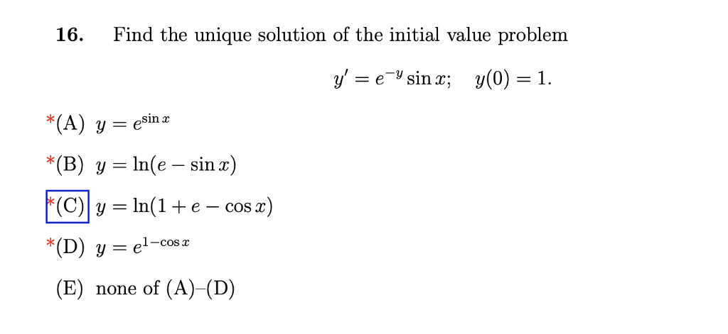 Solved Find the unique solution of the initial value problem | Chegg.com