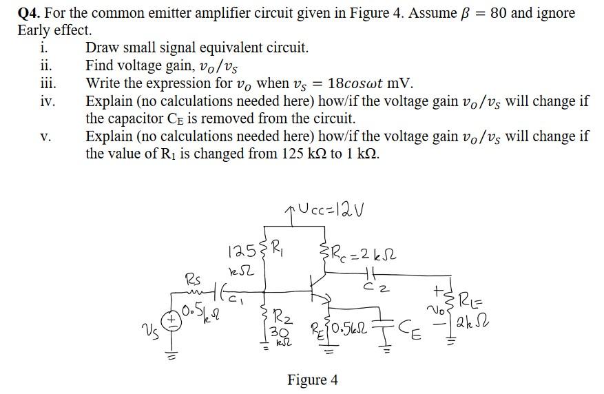 Solved i. Find the value of β in the circuit given in Figure | Chegg.com