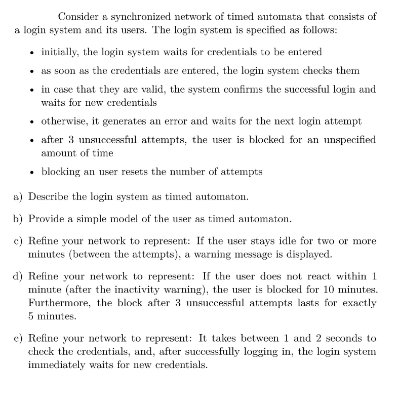 Solved Timed Automata - please explain everything step by | Chegg.com