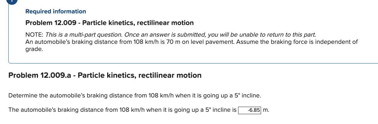 Solved Required information Problem 12.009 - Particle | Chegg.com