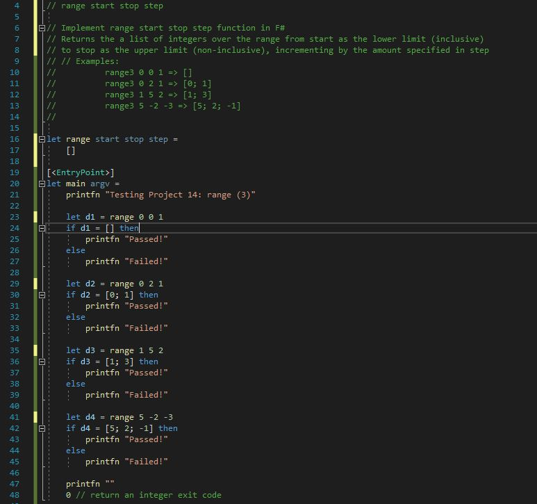 Implement range start stop step function in | Chegg.com