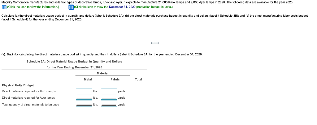 Solved (Click the icon to view the information.) (Click the | Chegg.com