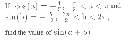 Solved = — If cos(a) | Chegg.com