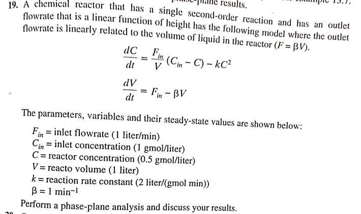 Solved Please draw the phase plane diagram neatly Please | Chegg.com