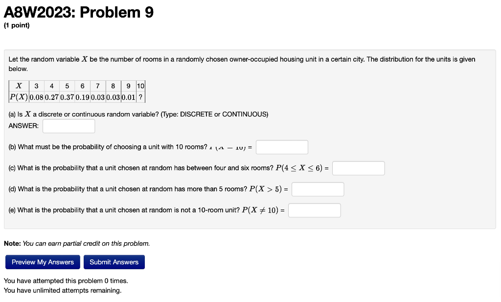 Let the random variable X be the number of rooms in a | Chegg.com