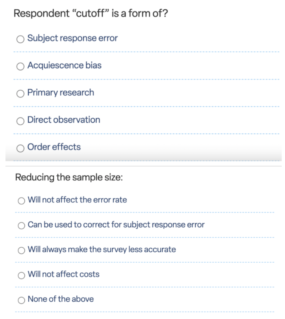 Solved Mall (convenience location) intercept interviews: | Chegg.com