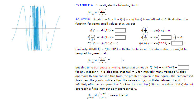 Solved EXAMPLE 4 Investigate the following limit. lim, | Chegg.com
