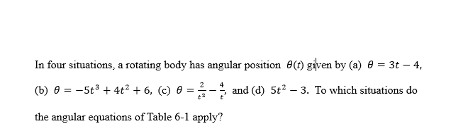 Solved Rotation axis -Body This reference line is part of | Chegg.com