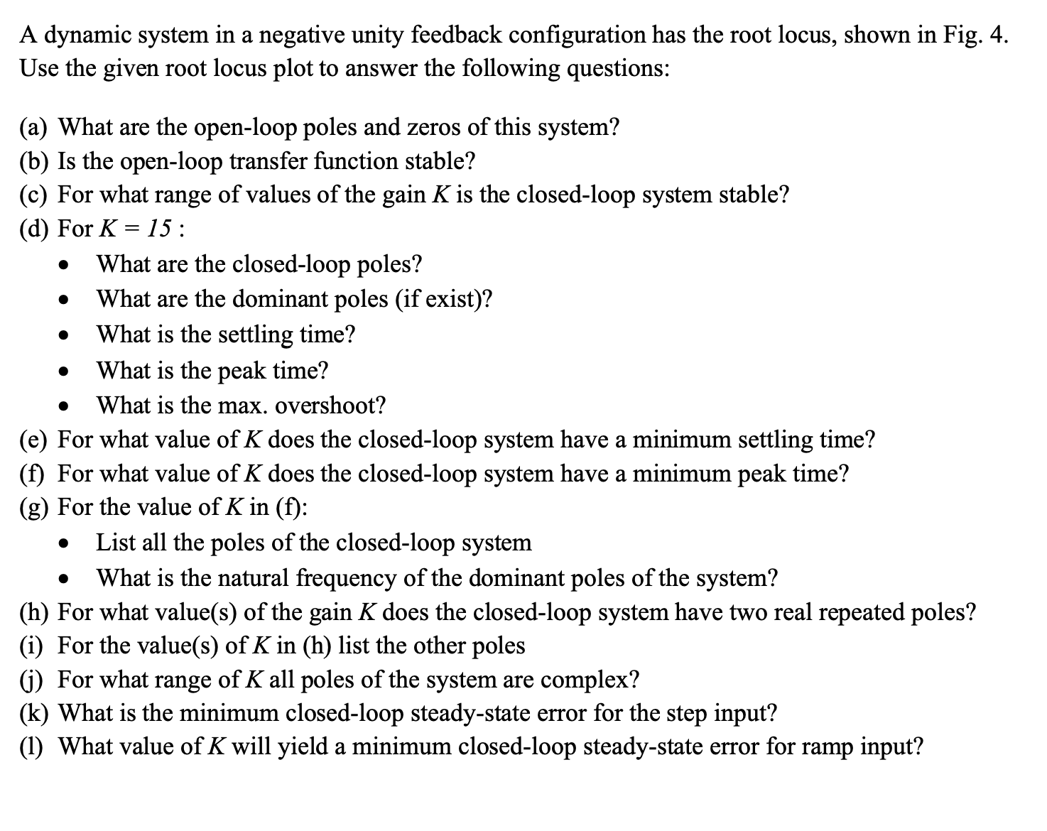 Solved A Dynamic System In A Negative Unity Feedback 