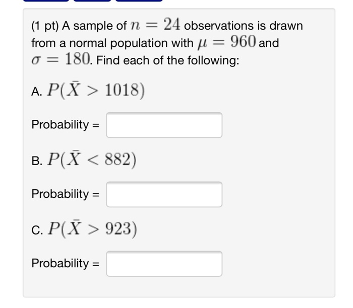 Solved A sample of n = 24 observations is drawn from a | Chegg.com