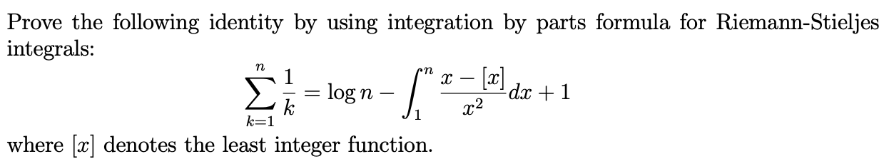 Solved Prove the following identity by using integration by | Chegg.com