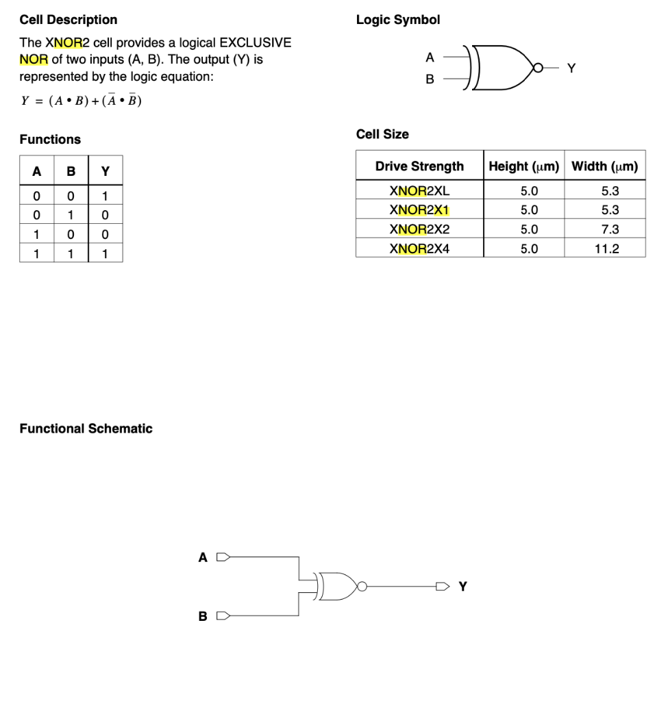 Solved The figure below shows a datasheet for a 2-input NOR | Chegg.com