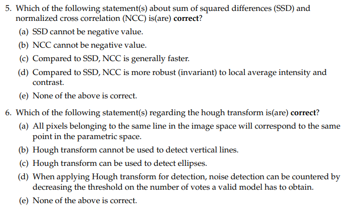 Solved 5. Which of the following statement(s) about sum of | Chegg.com