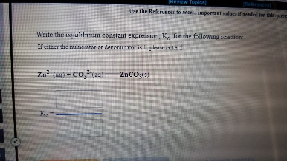 Solved Review Topics] efer Use the References to access | Chegg.com