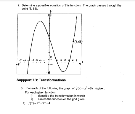 Solved 1. For each function: i) State the x-intercepts where | Chegg.com