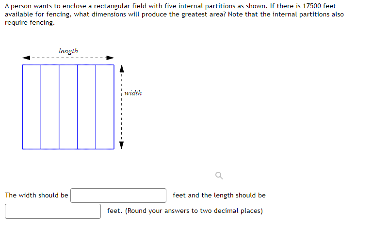 Solved A person wants to enclose a rectangular field with | Chegg.com