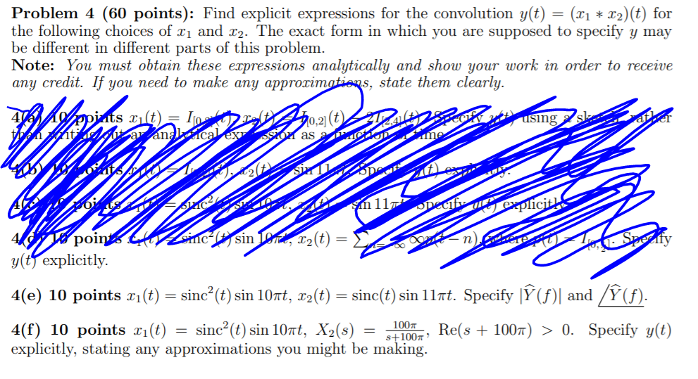 PORT Problem 4 (60 points): Find explicit expressions | Chegg.com
