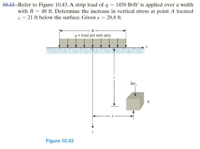 Solved Change the strip load to a circular load with the | Chegg.com