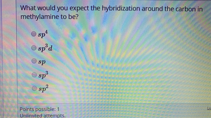Solved What is the hybridization around the carbonyl carbon | Chegg.com