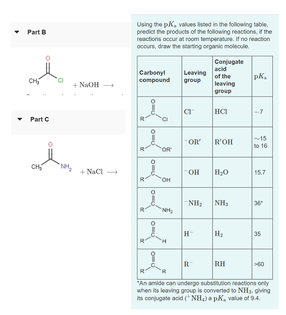 Solved Part B Using the pKa values listed in the following | Chegg.com