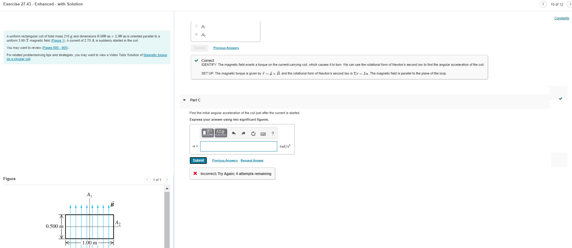 Solved Exercise 27.43 - Enhanced with Solution 10 of 12 | Chegg.com