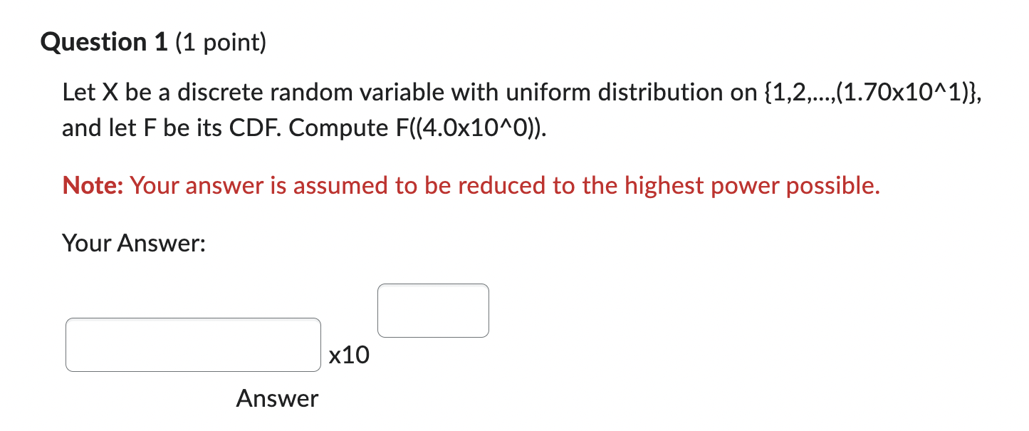 Solved Let X be a discrete random variable with uniform | Chegg.com