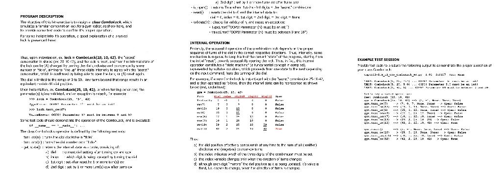 - PROGRAM DESCRIPTION A) aid dgtlitana daha -i | Chegg.com