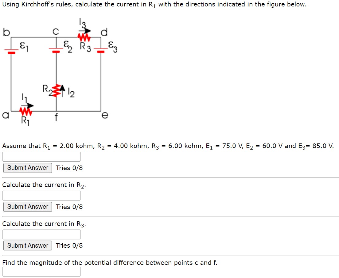 Solved Assume that R1=2.00 kohm, R2=4.00 kohm, R3=6.00 kohm, | Chegg.com