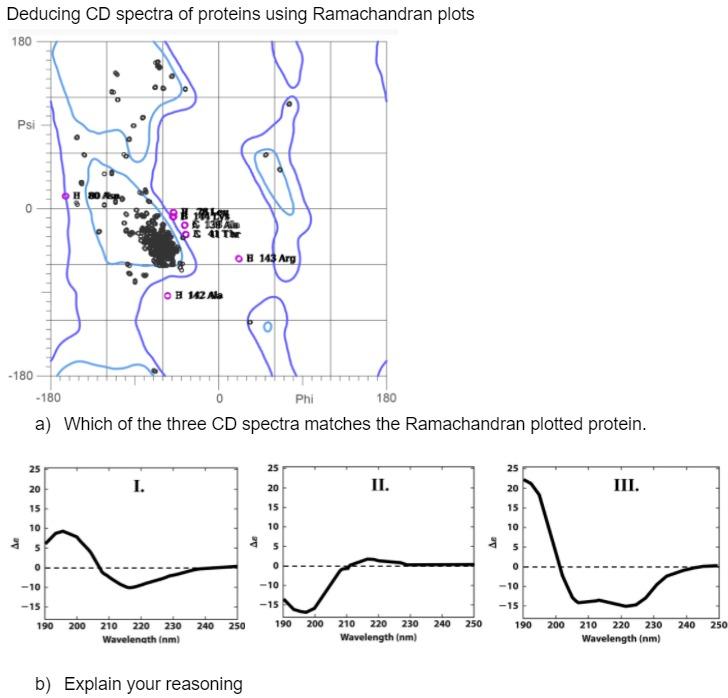Solved Deducing CD spectra of proteins using Ramachandran | Chegg.com