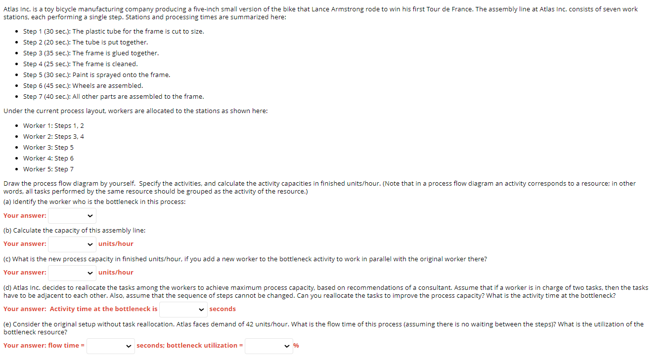 Solved stations, each performing a single step. Stations and | Chegg.com